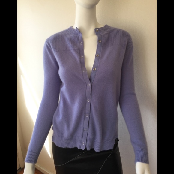 Whistles | Sweaters | Whistles Periwinkle Blue Cashmere Snap Cardigan ...